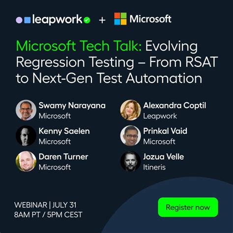Rsat Microsoft D365 Dynamics365 Techtalk Testautomation Leapwork Dynamicscommunity