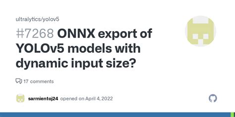 ONNX Export Of YOLOv5 Models With Dynamic Input Size Issue 7268