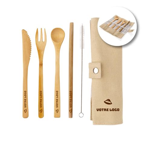 Couverts en bambou personnalisés Objetify