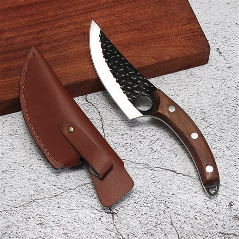 수제 단조 스테인레스 스틸 주방 요리사 본 나이프 낚시 칼 고기 식칼 정육점 칼 사냥 칼 Aliexpress