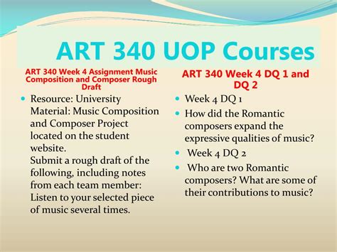 ppt art 340 uop tutorial course uoptutorial powerpoint presentation