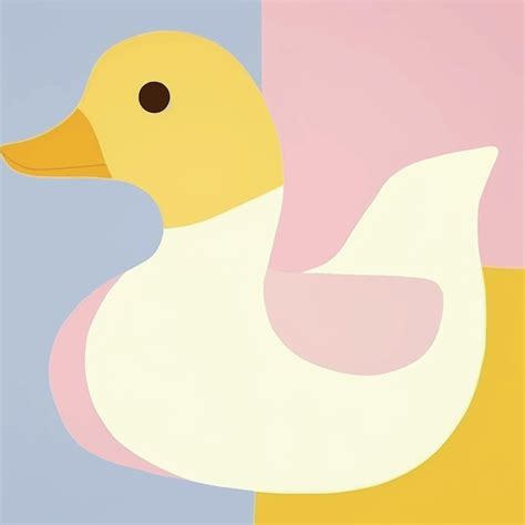 Premium Vector Colorful Abstract Duck Illustration