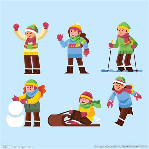 冬季滑雪设计图 卡通设计 广告设计 设计图库 昵图网