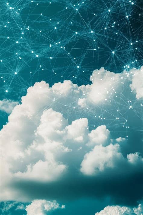 Cloud And Network A Visual Exploration Of Digital Connectivity And Modern Technology Stock