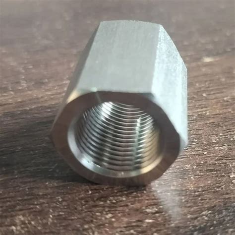 4 Inch Stainless Steel Hex Coupling Nuts Polished Finish