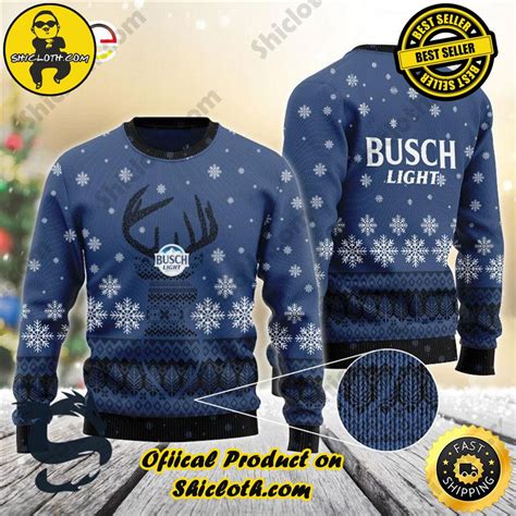 Busch Light Definition Christmas Beer Sweater Shicloth