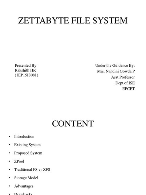 zfs pdf file system computer data storage