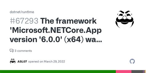 The Framework Microsoft Netcore App Version X Was Not