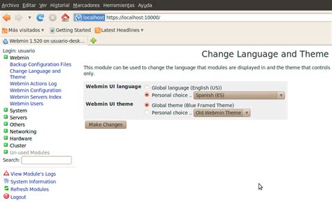 Instalaci N De Webmin En Ubuntu Mancera Org