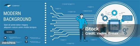 Information Computing Data Processing Concept Stock Illustration