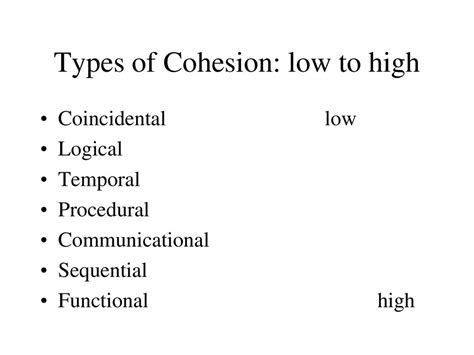 Cohesion And Coupling Chapter 5 Pfleeger 0101 Ppt Download