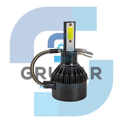 LÂMPADA LED H3 9000LM 12 24V PAR
