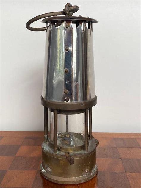Vintage Eccles Miners Lamp Orakei Objet Antiques Art Furniture