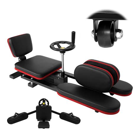 Black Red Trim Stretch Machine Sweat Proof Surface Leg Stretcher