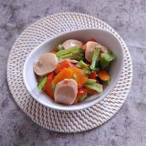 Resep Tumisan Sayur Sosis Dan Paprika Sederhana Rumahan Di Yummy App
