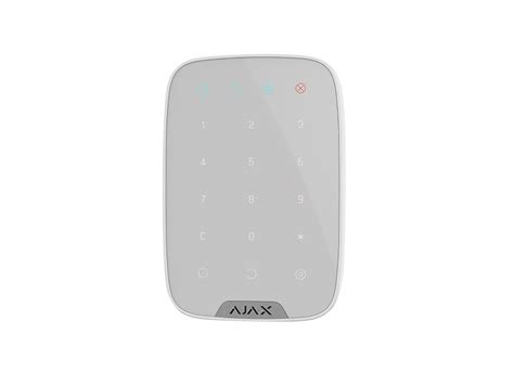 Keypad White Controls Ajax Systems