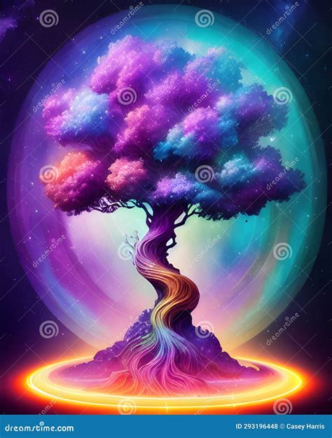 Colourful Space Tree Stock Illustration Illustration Of Nebula 293196448