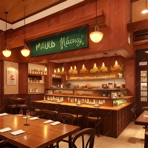 Premium Ai Image A Luxurious Restuarant Interior Design