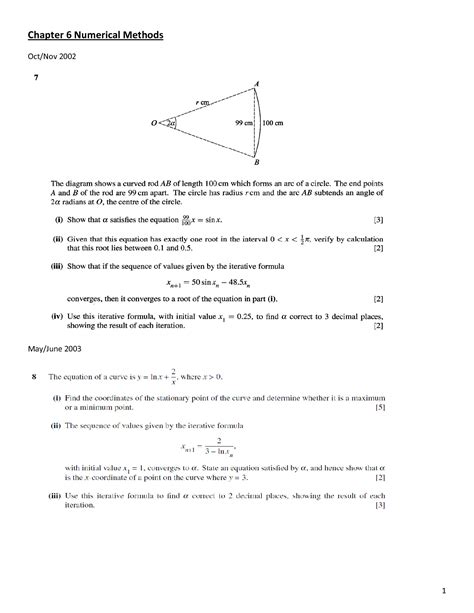 Solution Chapter 6 Numerical Methods Questions Studypool