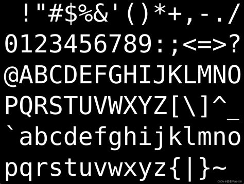Ascii码对照表（unicode 字符集列表） Csdn博客