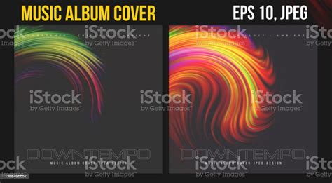 웹 프레젠테이션을 위한 음악 앨범 커버 Cd 커버 및 비닐 레코드의 추상 벡터 디자인 Dj에 대한 스톡 벡터 아트 및 기타 이미지 Dj 디스크 디자인 Istock