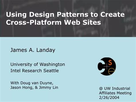 Ppt Using Design Patterns To Create Cross Platform Web Sites