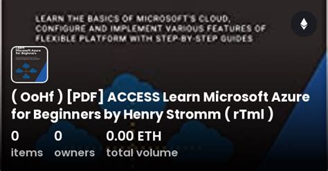 Oohf Pdf Access Learn Microsoft Azure For Beginners By Henry
