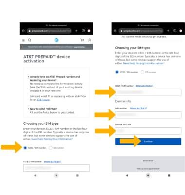 Activar Un Nuevo Servicio De Atandt Prepaid® Atandt Móvil Servicio Al Cliente