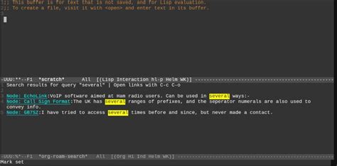 My Org Roam Search Function Remacs
