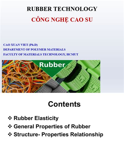 Lecture 2 Properties Of Rubber 2024 Pdf Elastomer Natural Rubber
