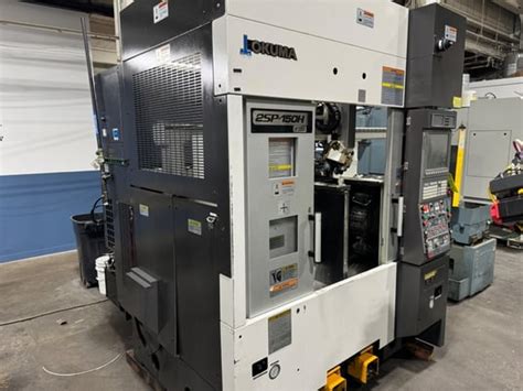 Okuma 2sp 150h Cnc Lathe Osp P300l Control 13 7 Swing 2 Bar 3 Jaw 8 Chuck 15 Hp 2016
