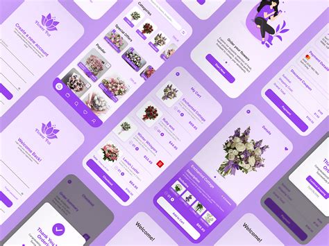 Flower Delivery App Screens Ui Design Uiux Design Behance