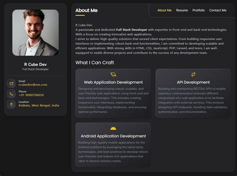 GitHub Ravindra135 MyFolio Personal Website Laravel Script Personal