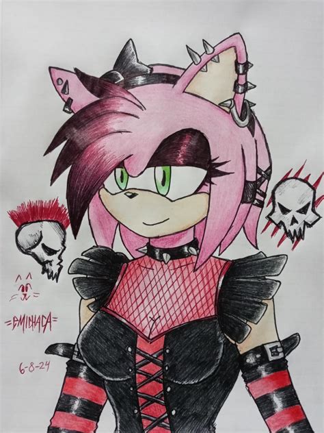 Amy Rose Goth By Emichaca On Deviantart