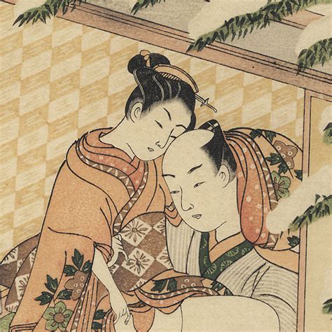 Harunobu 1724 1770 18th Century Shunga Design Ca 1765 Fuji Arts