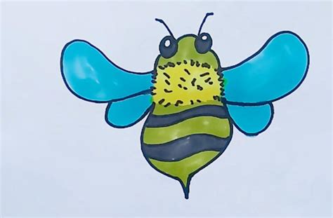 蜜蜂简笔画 蜜蜂怎么画 天奇生活