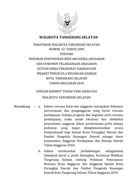 PEDOMAN PENYUSUNAN RENCANA KERJA ANGGARAN DAN DOKUMEN PELAKSANAAN