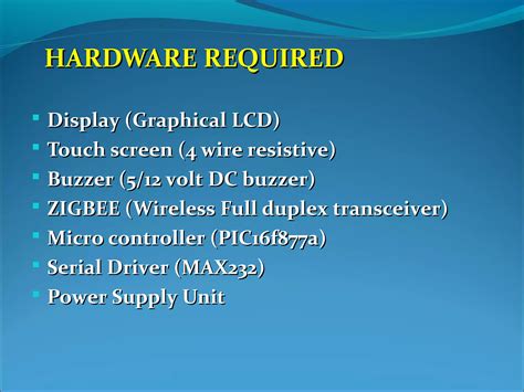 Zigbee Enabled Hotel Menu Ordering System Ppt