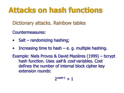 Ppt Sha Hash Functions History And Current State Powerpoint