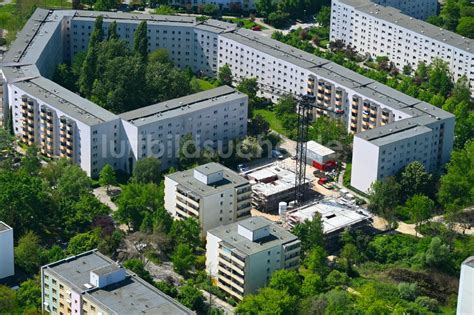 Luftaufnahme Berlin Baustelle Zum Neubau Eines Wohnhauses In Berlin