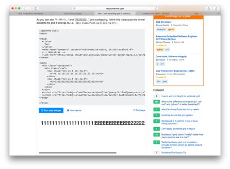 Html Text Exceeding Grid In Bootstrap3 Stack Overflow