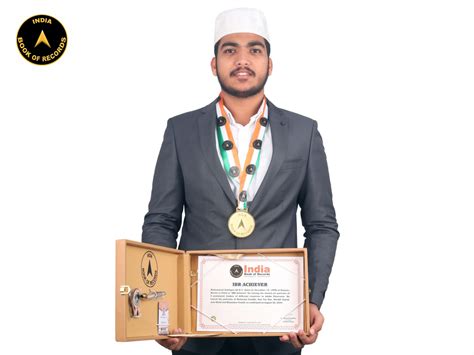 Muhammad Ashfaque Ali Kv Ibr Achiever India Book Of Records
