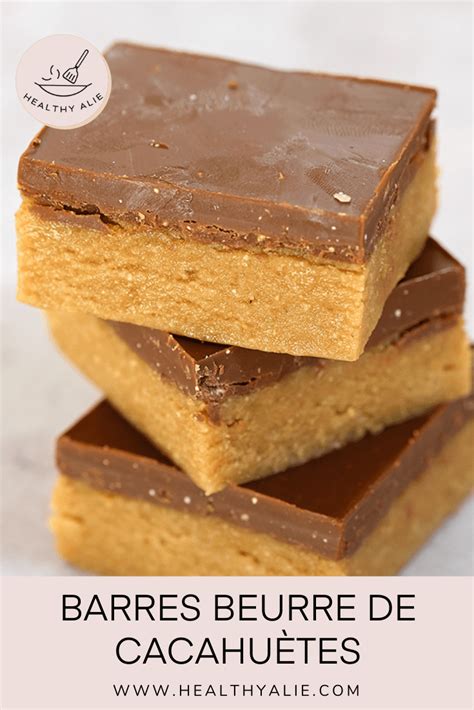 Barres Sans Cuisson Au Beurre De Cacahuètes Healthy Alie Recette Beurre De Cacahuètes