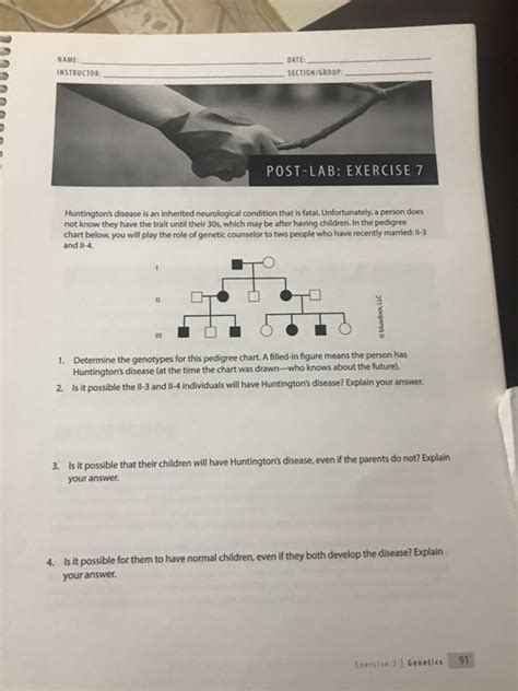 Solved Name Date Sectiongroup Instructor Post Lab