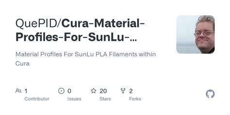 Cura Material Profiles For Sunlu Filamentssunluplastonexmlfdm