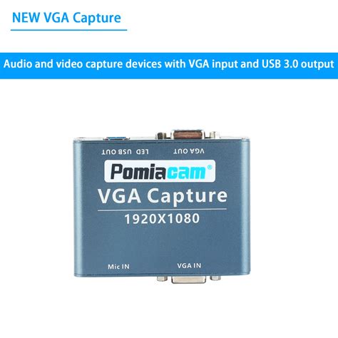 Vga To Usb 3 0 Video Capture Card 1080p Hd Converter Adapter With Loop Output For Game Streaming
