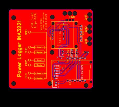 INA3221 Power Meter Logger OSHWLab