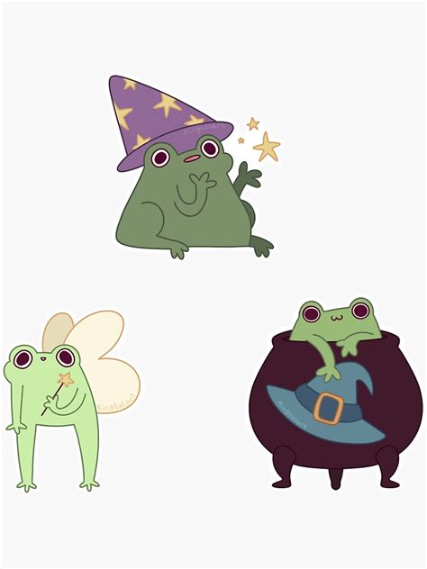 Magic Frog Sticker Pack Sticker For Sale By Kingtalart Redbubble