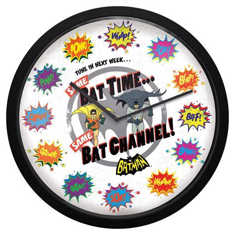 Dc Batman Bat Time Wall Clock Fanattik