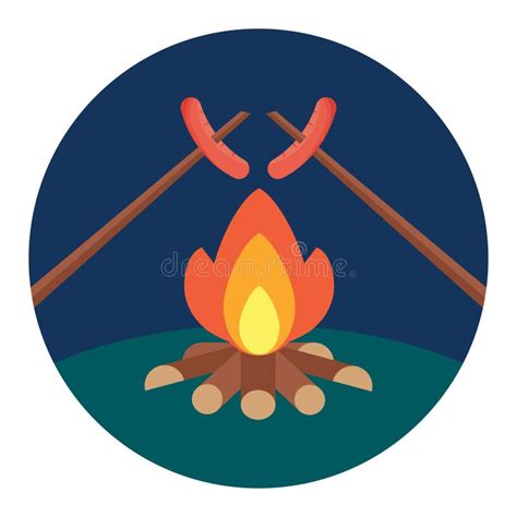 Wooden Sticks Fire Stock Illustrations 507 Wooden Sticks Fire Stock
